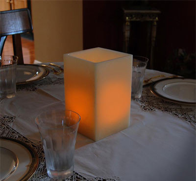 Square Ivory Led Candles/Paraffin Wax Led Candle Light Set Small Medium Big Assorted For Birthay Wedding