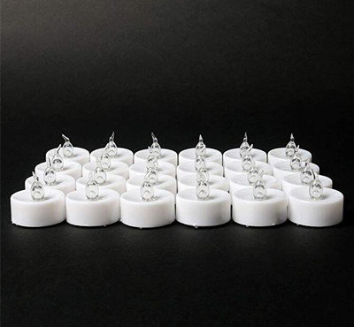 Battery Operated Flickering Warm White Flame Christmas Tealight Candle