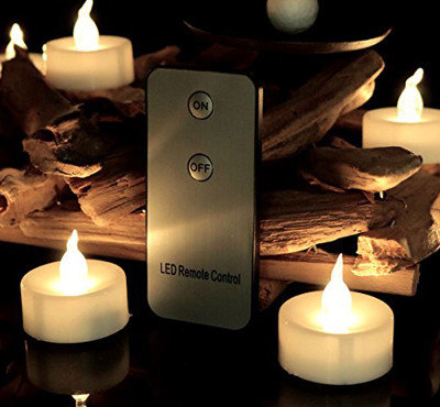 Battery Operated Flickering Warm White Flame Christmas Tealight Candle