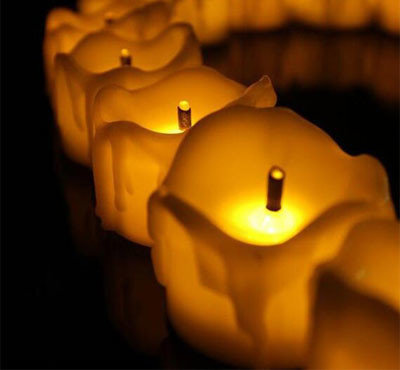 Flameless Yellow Flicker Tear Wax Drop Candle Mini Battery Operated Tea Lights New Arrive Realistic Led Tea Light Candle