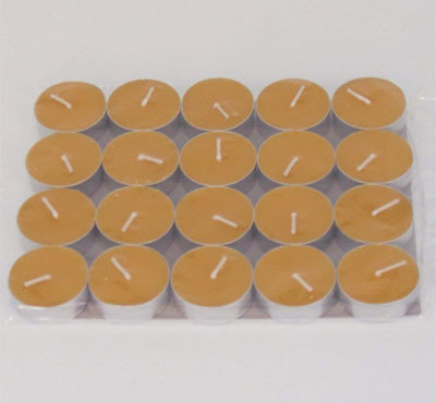 Bulk Pure Beeswax Tea Lights Candle In Aluminum Cup