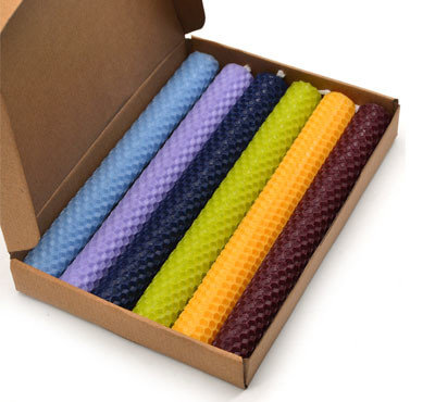 Rolled Beeswax Candles Homemade