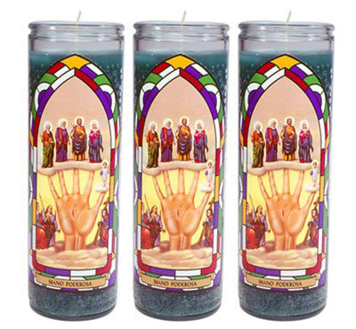 Wholesale Hispanic Mexican Glass Jar Religious Candles