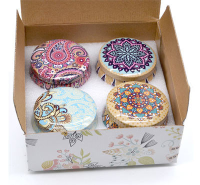 Belly Shape Fancy Tin Box Candles