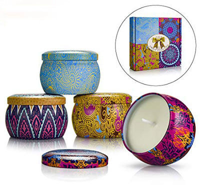 Belly Shape Fancy Tin Box Candles