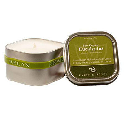 Personalised Hand Poured Scented Tin Candles In Square Tin Can