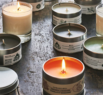 Scented Soy Wax Candles In Round Tin Can