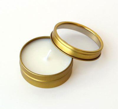 Deep And Shallow Window Round Tin Candles
