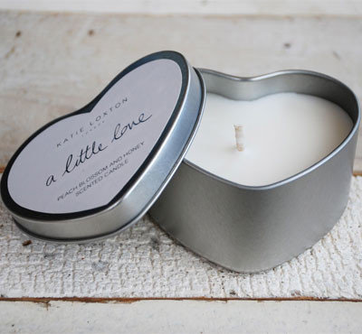 Bulk Scented Heart Tin Box Candles