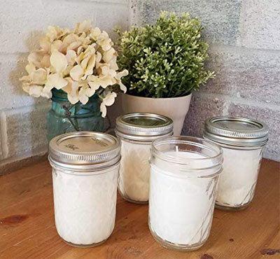 Bulk Scented Glass Mason Jar Candles