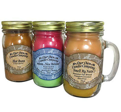 Wholesale Large Scented Glass Mason Jar Candles With Handle