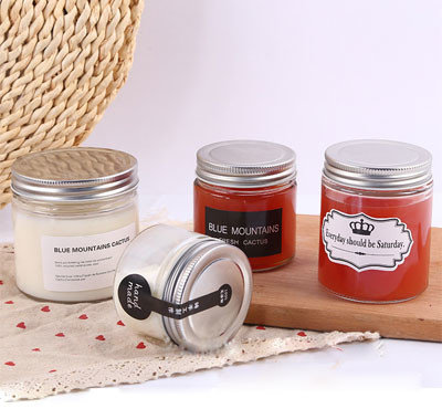 China Scented Soy Wax Mason Glass Jar Candles
