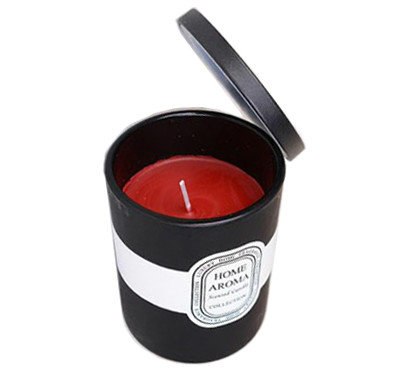 Personalised Black Glass Jar Soy Wax Candles Bulk