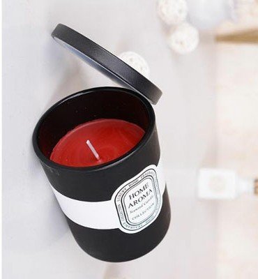 Personalised Black Glass Jar Soy Wax Candles Bulk