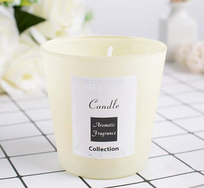 Scented Soy Wax Glass Jar Candles For Living Room Bedroom