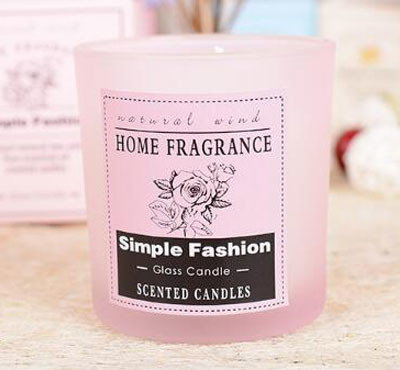 New Type SPA Flameless Aroma Soy Wax Glass Jar Candle Gift Box