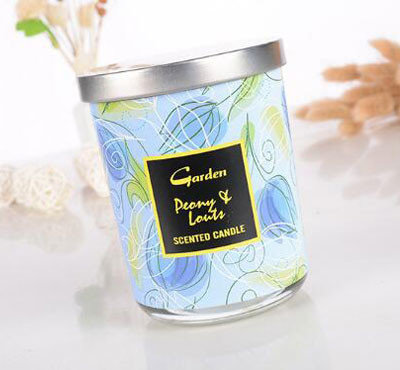 SPA Natural Scented Soy Wax Glass Jar Candles With Cover