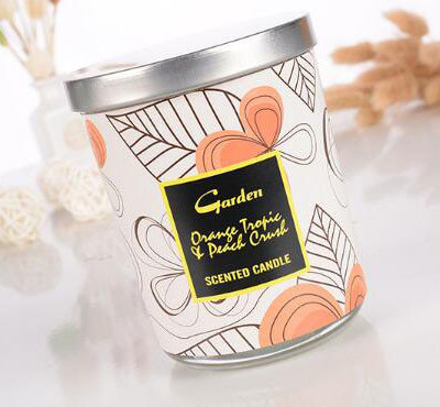 SPA Natural Scented Soy Wax Glass Jar Candles With Cover