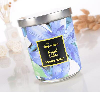 SPA Natural Scented Soy Wax Glass Jar Candles With Cover