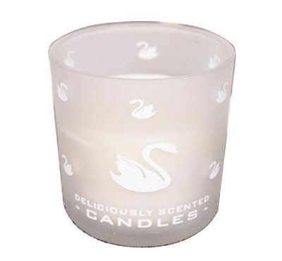 Wholesale Scented Soy Wax Glass Jar Candles With Flamingo Scrub Spray Pattern