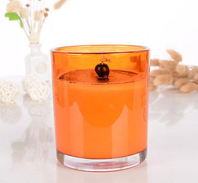 Hot Sale Tropical Style Aromatherapy Colored Glass Jar Soy Wax Candles