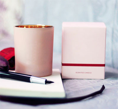 High-Grade Electroplating Spray Glass Jar Soy Wax Aromatherapy Candles