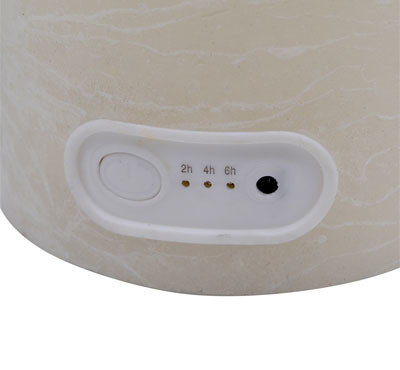 Flat Top Flameless Candle Fountain With Timer Button