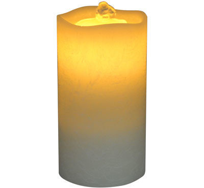 Lithium Battery Wave Top Flameless Candle Fountain With Remote Control