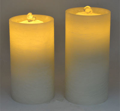 Rechargeable Flat Top Flameless Candle Fountain With Remote Control