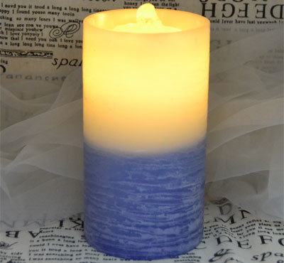 Gradient Color Flameless LED Candle Fountain With Battery