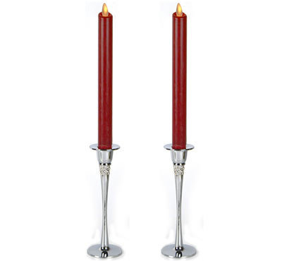 Table Taper Candle Holder In Silver
