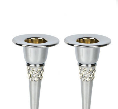 Table Taper Candle Holder In Silver