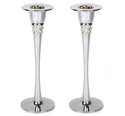 Table Taper Candle Holder In Silver
