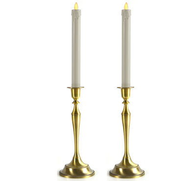 Antique Candlestick Holder In Gold