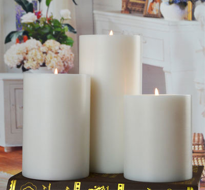 Plastic Modern White Artificial Tealight Candle Holder