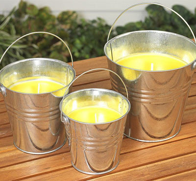 Well packaged citronella air freshener bucket wholesale citronella candle