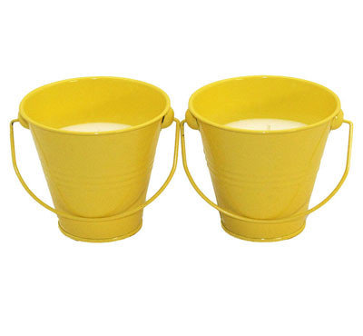 Well packaged citronella air freshener bucket wholesale citronella candle