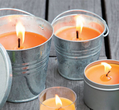 Well packaged citronella air freshener bucket wholesale citronella candle