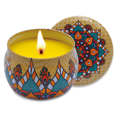customized scent Mini travel tin Aromatherapy soy Candle Gift Set