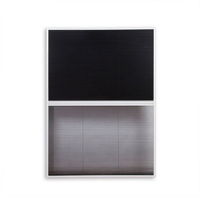 Pleated Insect Screen Window , Mosquito Protection Window With Aluminium Frame