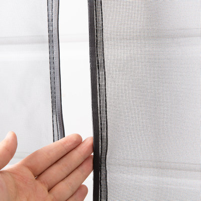 Heavy Duty Magnetic Door Mesh Net Curtain / Fiberglass Insect Screen Patio Door