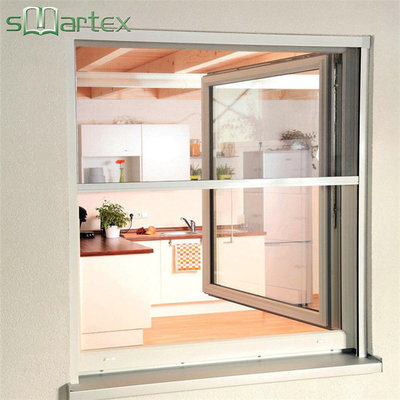 Elegant Style Roll Up Fly Screens For Windows PVC Coated Fiberglass Material