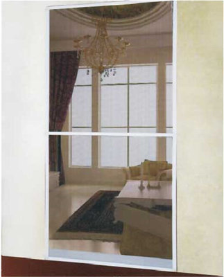 Retractable Insect Screen Door High Grade Fiberglass Fabric With Aluminum Screen Frame