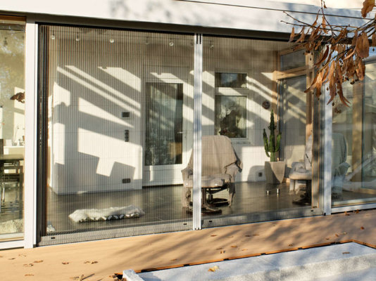 Easy Installing Folding Plisse Screen Door Easy Cleaning With Long Life Service