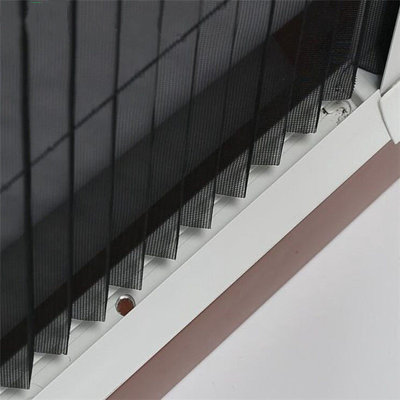 100% Polyester Pleated Insect Screen Long Durable Time For Window And Door