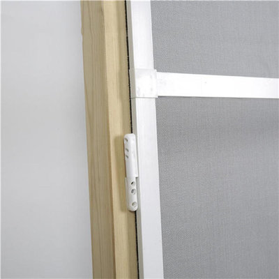 Aluminum Profile Mosquito Mesh Door Simple Installation REACH Certificate