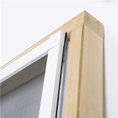Tenter Frame Security Fly Screen Doors Aluminum Alloy Material With Long Life