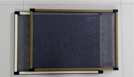 Framed Sliding Insect Screen Window , Retractable Bug Screen For Home
