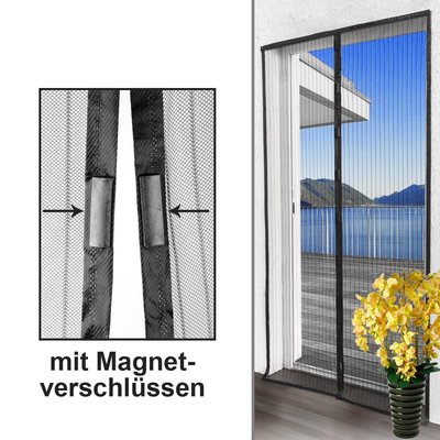 Folding Breathable Magnetic Screen Door Curtain For Immediate Opening