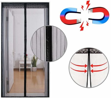 Pretty Design Mosquito Door Curtain , Durable Magic Mesh Door Curtain